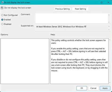Windows 11 잠금 화면을 사용자 지정 비활성화하는 방법