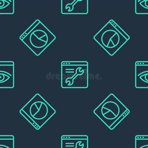 set line browser setting graph chart infographic and incognito window