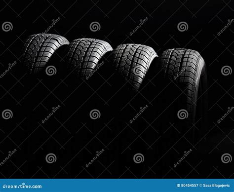 Black car tire stock image. Image of object, travel, studio - 80454557