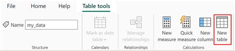 Power BI Create Table From Another Table By Using DAX
