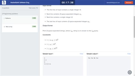 Hackerearth Hiring Challenge Problem Codechef Discuss