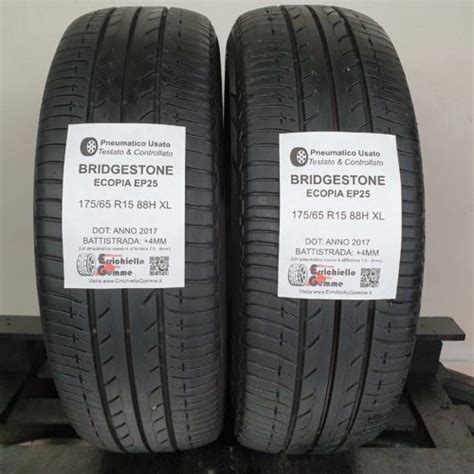 17565 R15 88h Xl Bridgestone Ecopia Ep25 50 4mm Gomme Estive