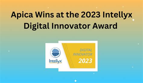 Apica Wins At The 2023 Intellyx Digital Innovator Award Apica
