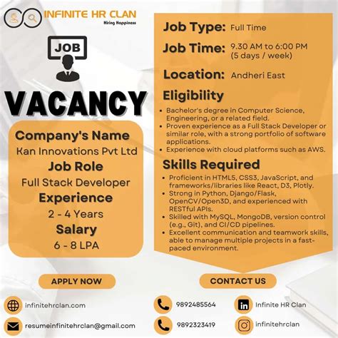 Kaustubh Ghag On Linkedin Hiring Fullstackdeveloper Mumbai