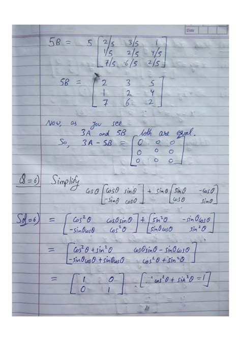 matrices ex 3 2 [solved] ncert class 12th pdf