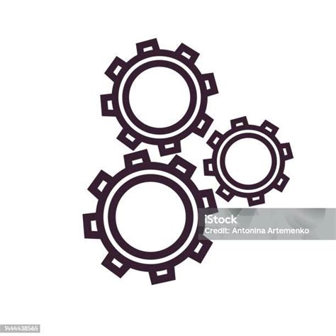 기어와 톱니바퀴 벡터 메커니즘 휠 로고 평면 디자인 톱니바퀴 개념 템플릿입니다 개념에 대한 스톡 벡터 아트 및 기타 이미지 개념 공장 산업 건물 공학 Istock
