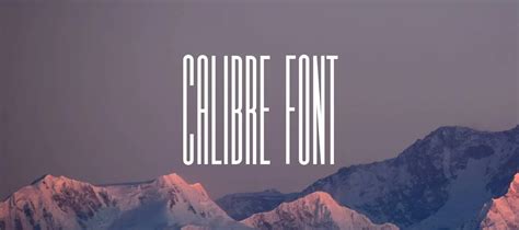 Calibre Font Free Download