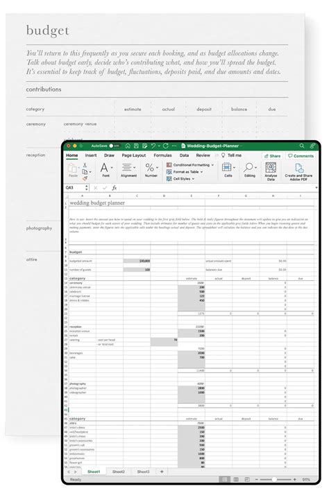 Wedding Planner Excel Template