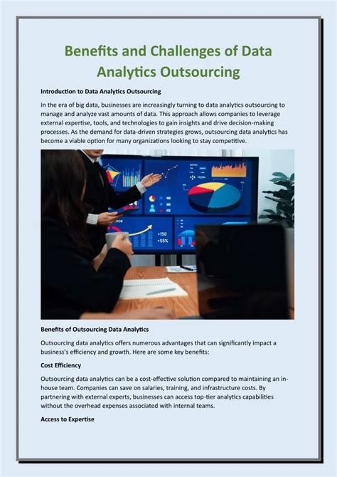 Ppt Benefits And Challenges Of Data Analytics Outsourcing Powerpoint