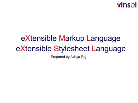 Extensible Markup Language Pps