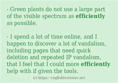 Efficiently Sentence Examples Englishteststore Blog