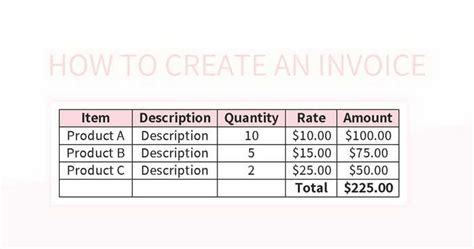 How To Create An Invoice Excel Template Free Download Pikbest