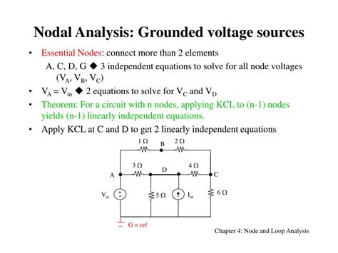 Ppt Nodal Analysis Grounded Voltage Sources Powerpoint Presentation