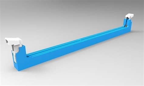 Dimm Slot Ddr3 Ram 3d Model Cgtrader