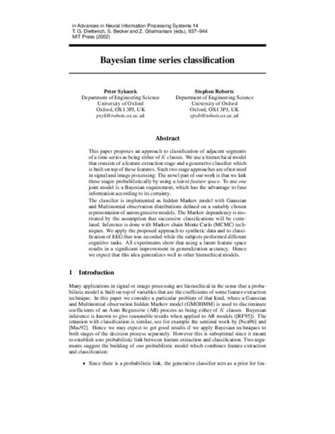 pdf bayesian time series classification