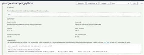 Aws Lambda To Connect To Postgresql And Execute A Functionquery Using