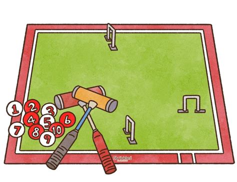 공원에 있는 것들 슈링클스 도안 33 게이트볼장 일러스트 만들기 도안 방과후 미술 수업 슈링크아트 플라스틱공예 무료도안 네이버 블로그