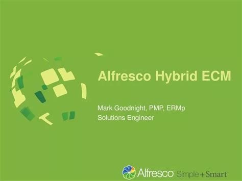 Ppt Alfresco Hybrid Ecm Powerpoint Presentation Free Download Id