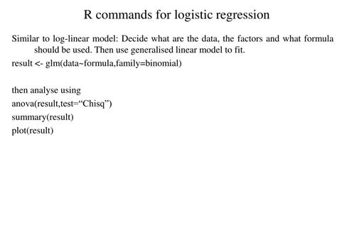 Ppt Log Linear And Logistic Models Powerpoint Presentation Free