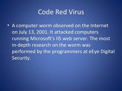 Code Red Virus