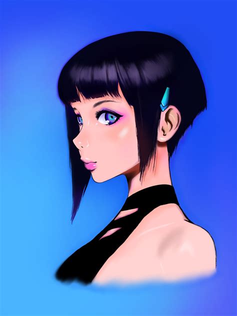 Нравятся работы Ильи Кувшинова одну из них решил срисовать для практики Процесс и оригинал в