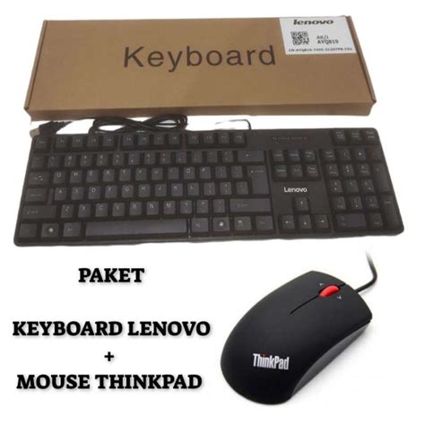 Jual Paket Keyboard Lenovo Usb Mouse Lenovo Thinkpad Optical Usb Di Seller Meena Store