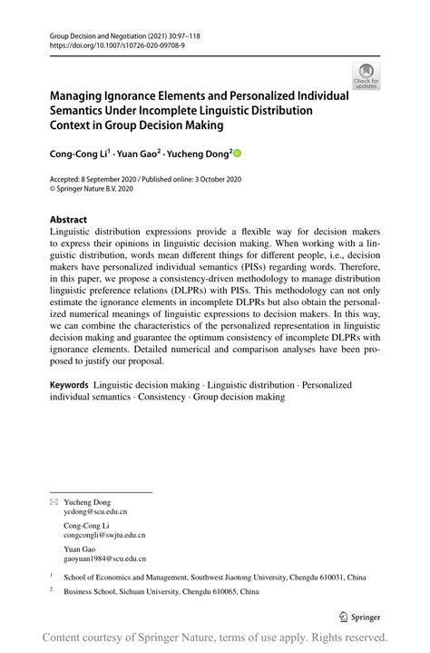 Managing Ignorance Elements And Personalized Individual Semantics Under