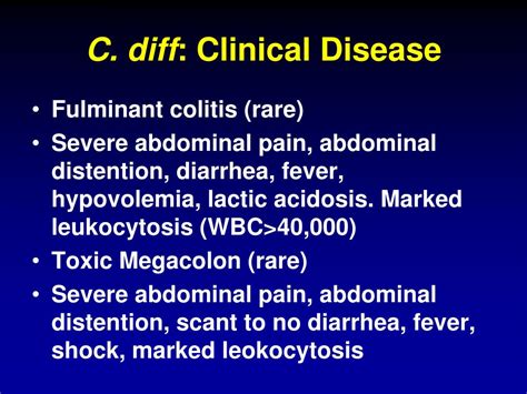 Ppt Clostridium Difficile Epidemiology And Clinical Spectrum