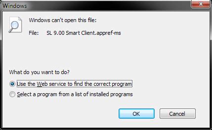 Windows Can T Open This File For Appref Ms Extension Stack Overflow