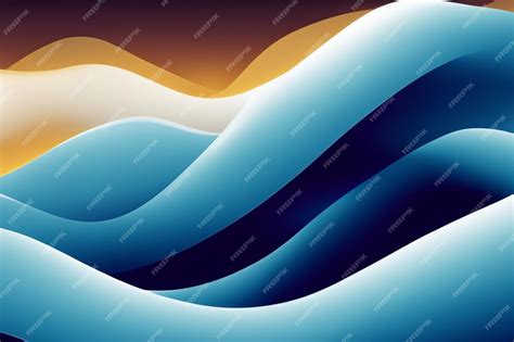 Abstrac Wave Color Background Premium Ai Generated Image