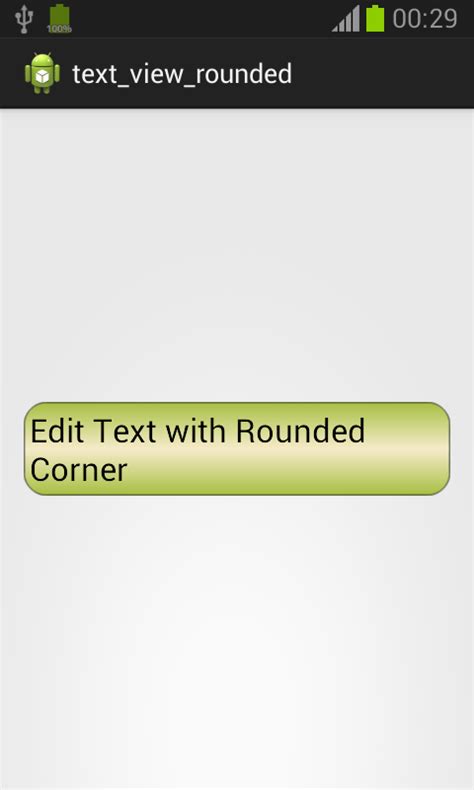 How To Create A Text View With Rounded Corner In Android Sanfoundry