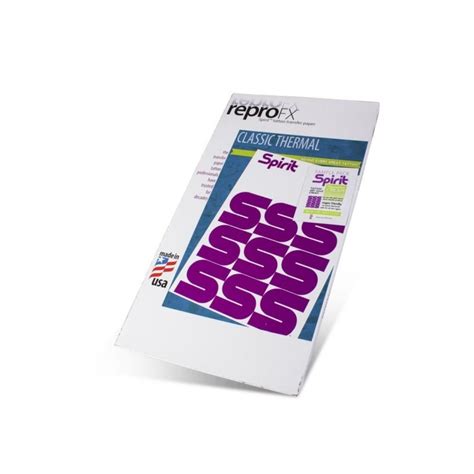 PAPEL TRANSFER SPIRIT LARGO PARA TERMOCOPIADORA CAJA 100 UNIDADES