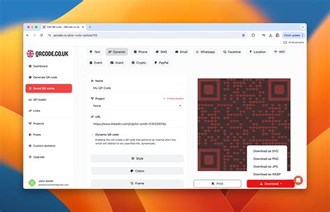 linkedin qr code generator for free trackable