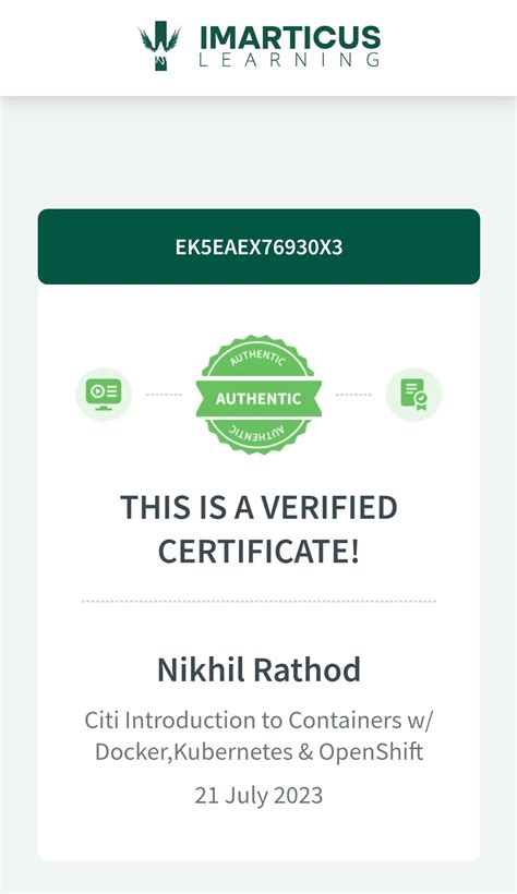 Nikhil Rathod On Linkedin Completed Docker Kubernetes And Openshift
