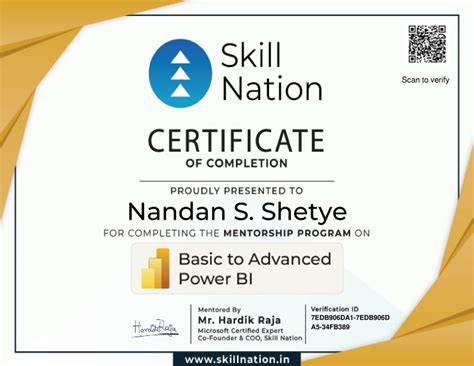 Nandan Shetye On Linkedin Im Happy To Share That Ive Obtained A New