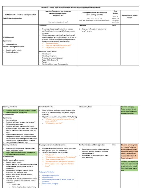 lesson 3 msp lesson plan pdf learning experience