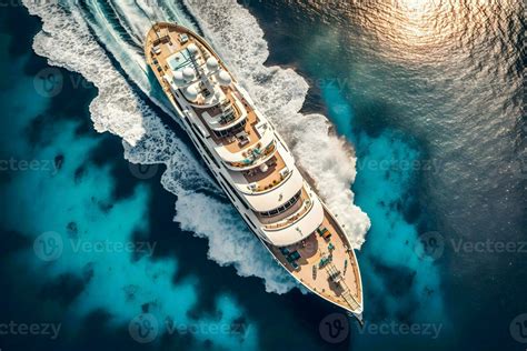 Cruise Liner At Sea Top View Neural Network AI Generated 31231916