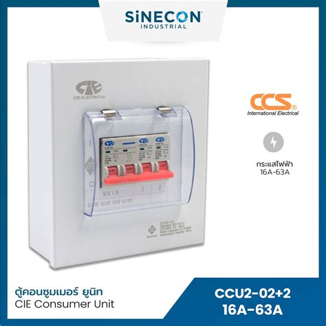 ตู้คอนซูเมอร์ Consumer Unit Cie ตู้ครบชุด 2 ช่อง แบรนด์ Ccs รุ่น Ccu2 02 2 Sinecon ศูนย์รวม