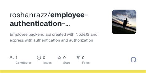 Github Roshanrazzemployee Authentication Authorization Employee Backend Api Created With