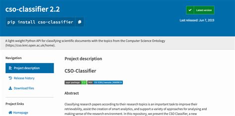 Cso Classifier Available On Pip Skm3