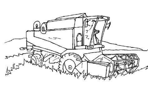 Coloriage Moissonneuse Batteuse à Imprimer Coloriage Tracteur Avec Pelle Et Remorque Danieguto