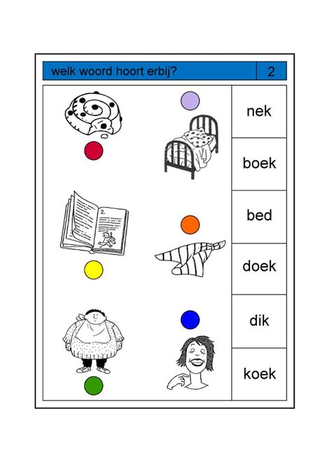 Kern 1 6 Pico Piccolo Primo Woorden Lezen Leren Lezen Kleuterschool Werkbladen