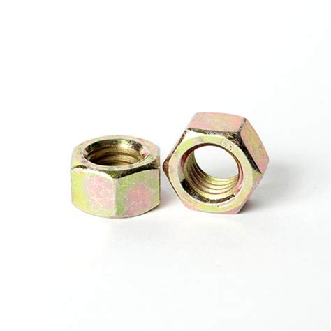 Grade 8 Hex Nuts Yellow Zinc Plated Hex Nuts The Nutty Company Inc