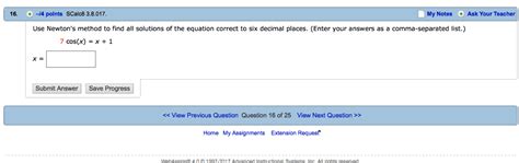 Solved 16 4 Points Scalc8 3 8 017 My Notes Ask Your