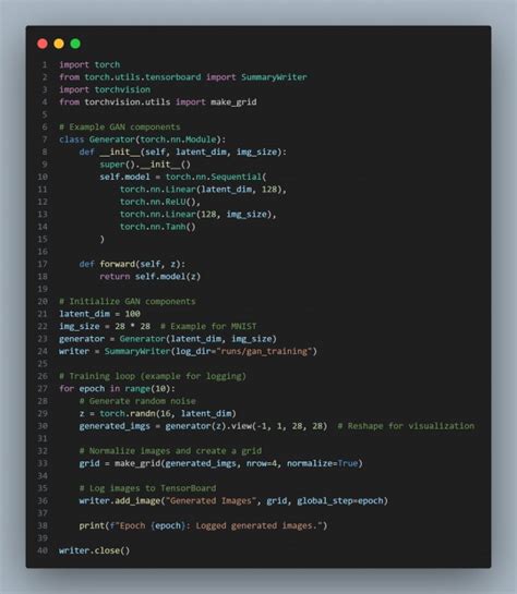 How Can You Integrate Torch Utils Tensorboard For Visualizing Gan Outputs During Training