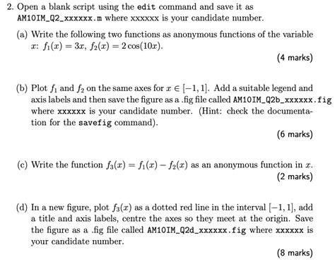 Solved Open A Blank Script Using The Edit Command And Chegg