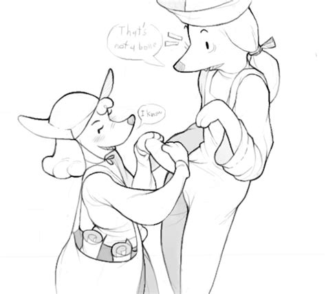 Rule 34 Anne Kennel Anthro Black And White Blush Canine Clothed Sex