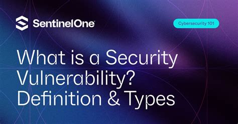 What Is Security Vulnerability Definition And Types