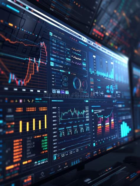 Dynamic Trading Screen Perfect For A High Tech Financial Analytics