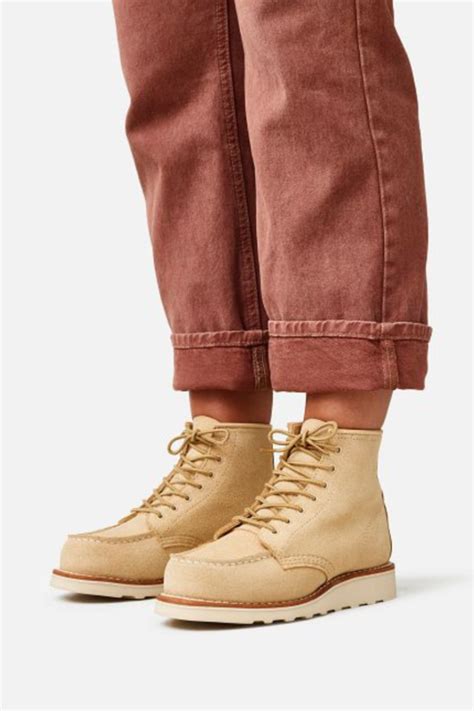 Red Wing Shoes 6 Inch Classic Moc Cream Garmentory